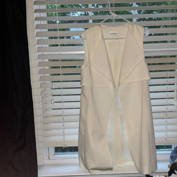 Club Monaco | Jackets & Coats | Club Monaco Long White Vest | Poshmark
